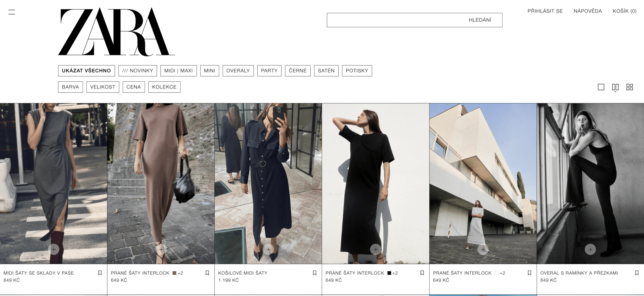 Zara - e-shop, prodejny, recenze - Puntanela.cz