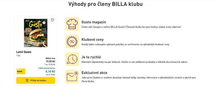 BILLA Bonus club - karta, akce, výhody pro členy - Puntanela.cz