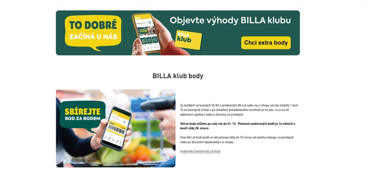 Billa body - karta, akce, odměny, soutěže - Puntanela.cz